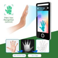 China Biometric Palm Vein Face Fingerprint Time Attendance Clock System 10000 Capacity 5 Inch Touch Screen for sale