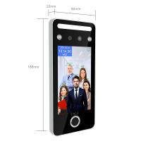 China Biometric Palm Vein Face Fingerprint Time Attendance Clock System 10000 Capacity 5 Inch Touch Screen for sale