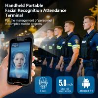 China Portable Handheld Face Recognition Device with GPS NFC QR Code Scanner and IP68 Rugged Design for Mobile Attendance for sale