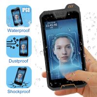 China Portable Handheld Face Recognition Device GPS NFC QR Scanner IP68 Rugged Mobile Attendance for sale