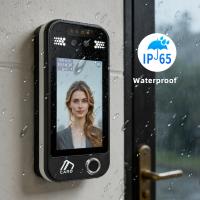 China 5-Inch Waterproof WiFi TCP/IP Biometric Attendance Machine Facial Recognition Access Control Time Recording Free SDK for sale