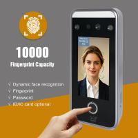 China AI Face Fingerprint Time Attendance Access Control 4.3 Inch RFID QR Password Multiple Authentication for sale