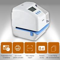 China USB Flash Disk Time Stamp Attendance Machine Multi-language Punch Card Clock with 2 Line Printing for sale
