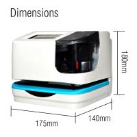 China Date Time Stamp Machine Punch Attendance Recorder Dual Color Black Red Dot Matrix Printing WiFi Touch Screen Security Time Clock for sale