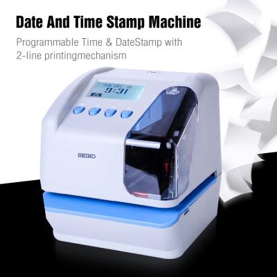 China Numbering Ticket Date Time Stamp Machine Job Costing Punch Clock Attendance Recorder 9 Pin Dot Matrix USB Data Export for sale