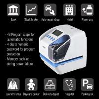 China Numbering Ticket Date Time Stamp Machine Job Costing Punch Clock Attendance Recorder 9 Pin Dot Matrix USB Data Export for sale