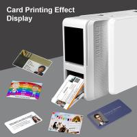China PVC ID Card Printer Dye Sublimation Direct to Card YMCK 300dpi Edge to Edge Badge Employee Membership Card Printing Machine for sale