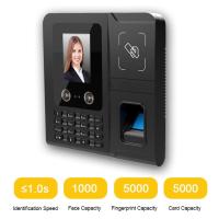 China POE Powered Desktop RS485 Face Recognition Machine 1000 Face Capacity 2.8 TFT Screen for sale
