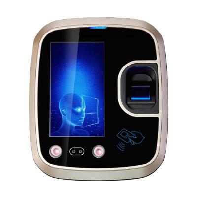 China 4.3 Inch Touch Screen Face Recognition Time Attendance Machine 1500 Face Capacity Free SDK for sale