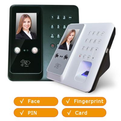 China Wall Mounted 2.8 Inch Face Recognition Time Attendance System 1000 Face Capacity for sale