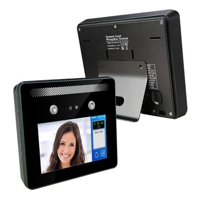 China Biometric Face Recognition System with QR Code Reader 5 Inch Touch Screen 10000 Face Capacity for sale