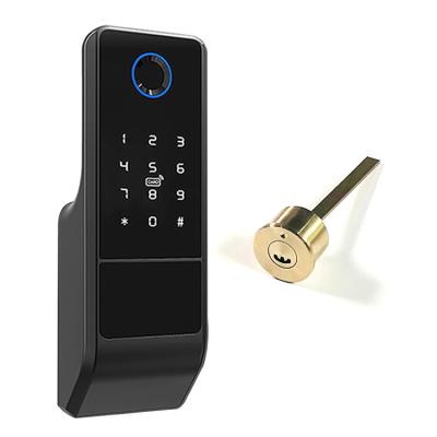 China Tuya WiFi Smart Lock Fingerprint Keyless Door Lock Aluminum Alloy 100 Capacity for sale