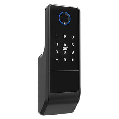 China Tuya Smart Lock Fingerprint Door Lock with App Control Password Keyless Entry 40-120mm Door Thickness for sale