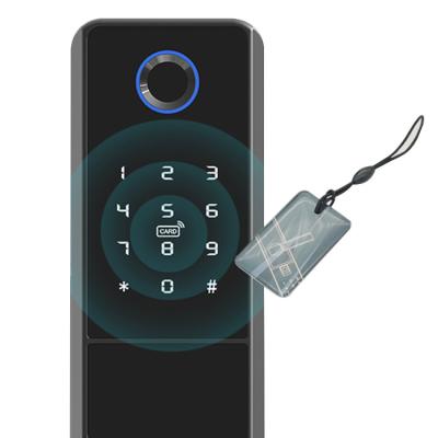 China Keyless Biometric Fingerprint Recognition Tuya Smart Lock With CE FCC Certificate for sale