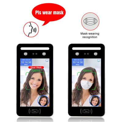 China 8 Inch Facial Recognition Access Control System With Wifi Wireless RFID Card for sale