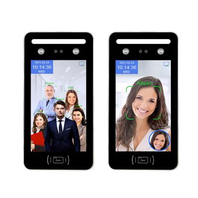 China 8 Inch Face Recognition Time Attendance Access Control with WiFi RFID 50000 Face Capacity for sale