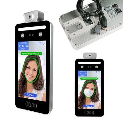 China 0.5M Face Recognition Time Clock Terminal Thermal Temperature Measurement for sale