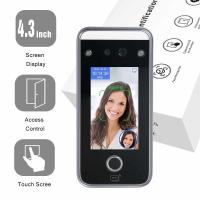 China 4.3 Inch IPS Touch Screen Face Recognition Attendance System 5000 Face Capacity 0.2s Recognition for sale