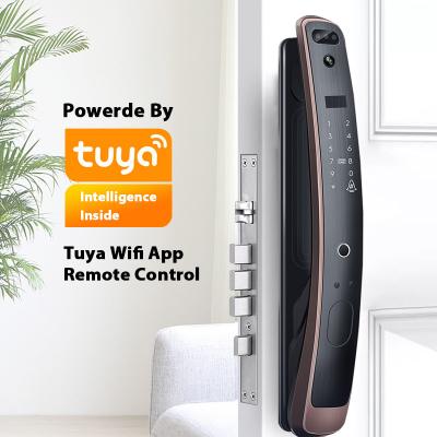 China 3D Face Recognition Smart Door Lock Tuya WiFi 50 Face 100 Fingerprint for sale
