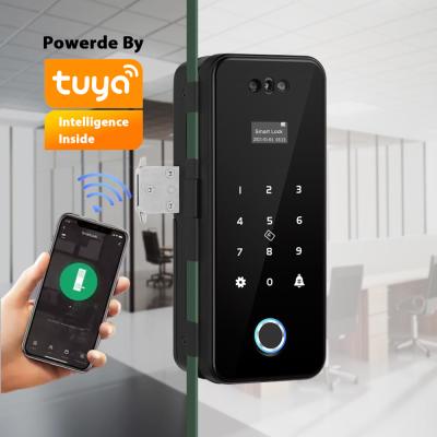 China Smart Access Control Digital Door Lock Tuya Face Recognition Door Lock for sale