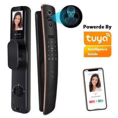China 3D Face Digital Tuya Smart Lock RFID Fingerprint Access Control Aluminum Alloy for sale