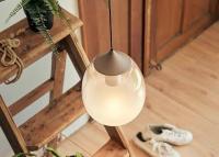 China Milk White Glass G9 Bedroom Simple Pendant Lamp Kids Room for sale