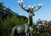 China SPOTTED  DEER CRYSTAL  HOME DECOR FLOOR LAMP FOR LIVING ROOM FLOOR STANDING LAMP for sale