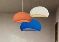 China Cement and concrete and resin orange yellow handmake contemporary pendant lamp for sale