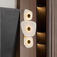 China Marble led gold metal  indoor decoration wall lamp for hotel for sale