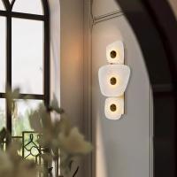 China Marble led gold metal  indoor decoration wall lamp for hotel for sale