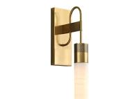 China White marble  led round and long and plating gold wall lamp for hotel for sale