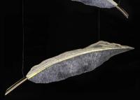 China French modern minimalist luxury living room ceiling lamp high-end feather art high-end restaurant chandelier for sale