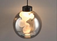 China Italian minimalist bedroom bedside chandelier modern simple light luxury high-end glass bar restaurant entrance hanging line lamp for sale