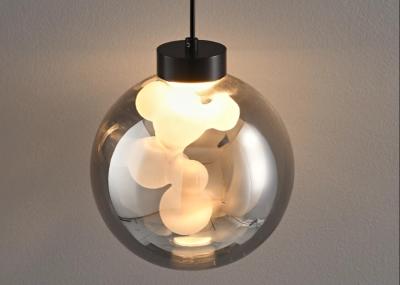 China Italian minimalist bedroom bedside chandelier modern simple light luxury high-end glass bar restaurant entrance hanging line lamp for sale