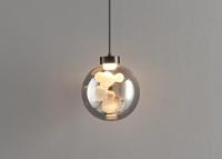 China Italian minimalist bedroom bedside chandelier modern simple light luxury high-end glass bar restaurant entrance hanging line lamp for sale