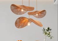 China Wabi-sabi style rope chandelier simple creative bedroom living room lamp hand-woven Japanese retro homestay restaurant lamp for sale