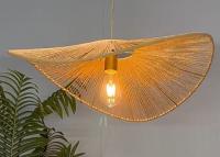 China Wabi-sabi style rope chandelier simple creative bedroom living room lamp hand-woven Japanese retro homestay restaurant lamp for sale