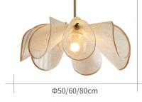 China French cream style chandelier Nordic simple restaurant living room bedroom Japanese style high-grade flower-shaped lamp for sale
