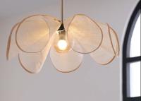 China French cream style chandelier Nordic simple restaurant living room bedroom Japanese style high-grade flower-shaped lamp for sale