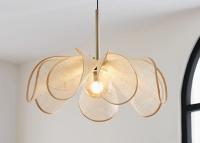 China French cream style chandelier Nordic simple restaurant living room bedroom Japanese style high-grade flower-shaped lamp for sale