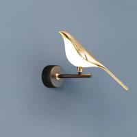 China Magpie chandelier smart dimming light luxury bedroom bedside lamp balcony staircase restaurant creative bird for sale