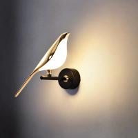 China Magpie chandelier smart dimming light luxury bedroom bedside lamp balcony staircase restaurant creative bird for sale