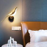 China Magpie chandelier smart dimming light luxury bedroom bedside lamp balcony staircase restaurant creative bird for sale