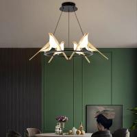 China Magpie chandelier smart dimming light luxury bedroom bedside lamp balcony staircase restaurant creative bird for sale