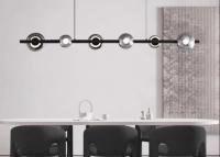 China Round pendant lamp long glass lamp for homedecor unique design for home LED bulb for sale