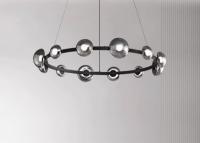China Round pendant lamp long glass lamp for homedecor unique design for home LED bulb for sale