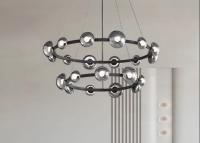 China Round pendant lamp long glass lamp for homedecor unique design for home LED bulb for sale