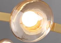 China Round pendant lamp long glass lamp for homedecor unique design for home LED bulb for sale