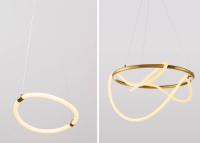 China Contemporary Design Warm Ambiance Round Rope DIY Bedroom Pendant Lamp Chandelier for sale
