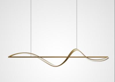 China Artistic Lighting Elegant Long Interior Design Ambient Lighting Manufacture led Chandelier for sale